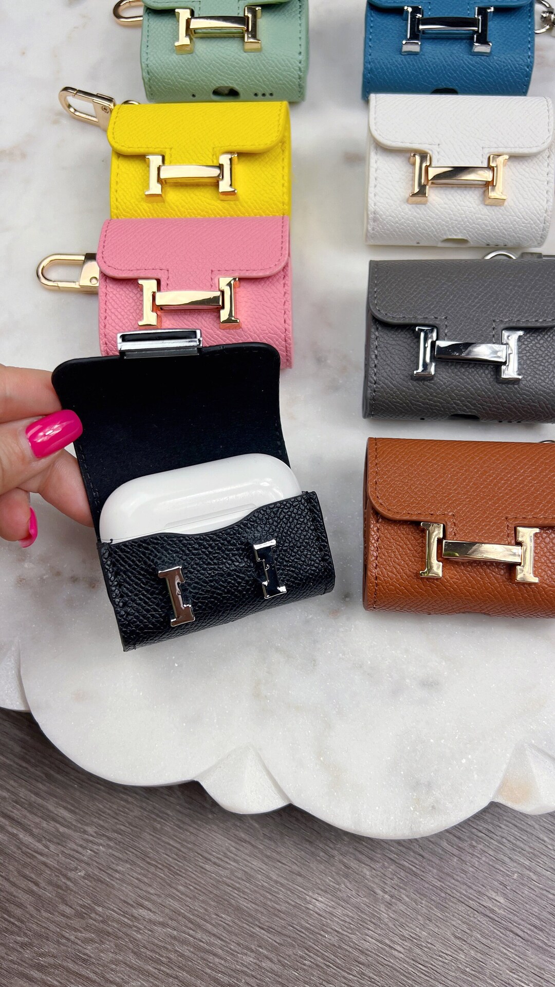 Leather Earphone Case for AirPod Pro/3rdwireless or Through Charging ...