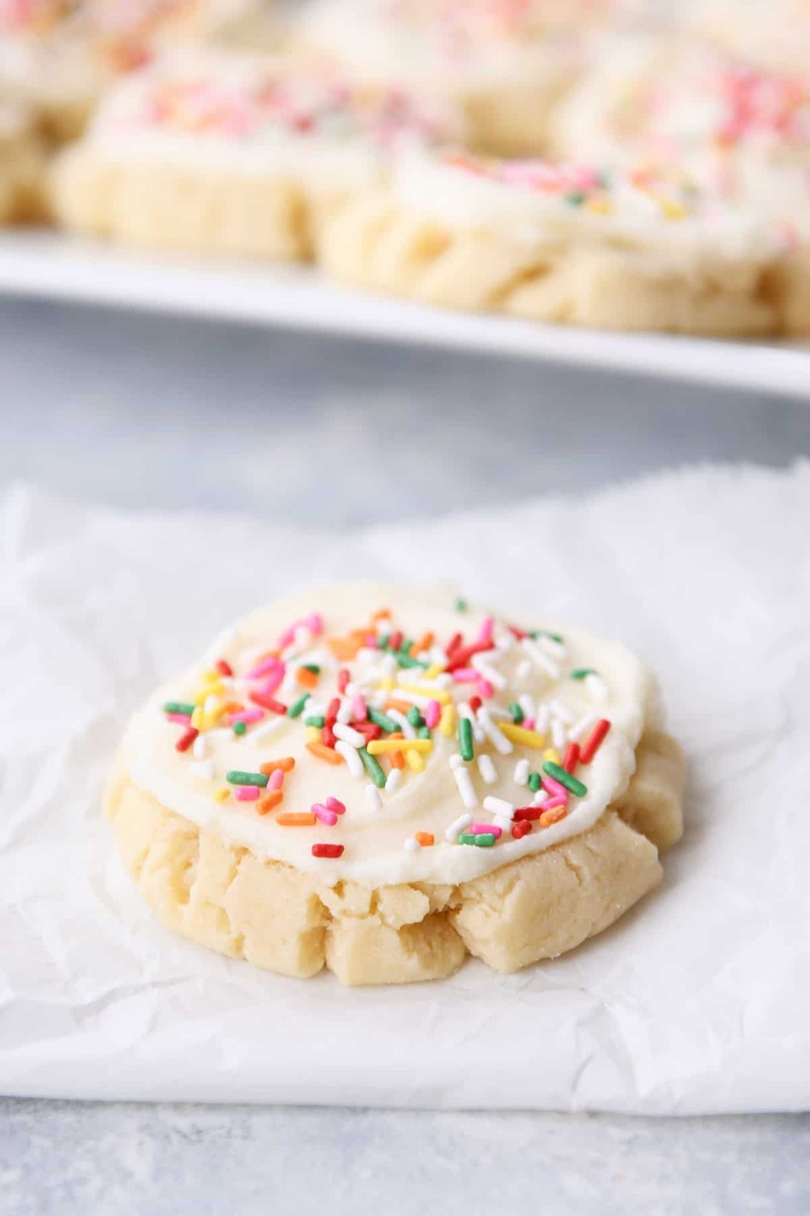 Buttercream Frosted Sugar Cookie With Sprinkles - Etsy