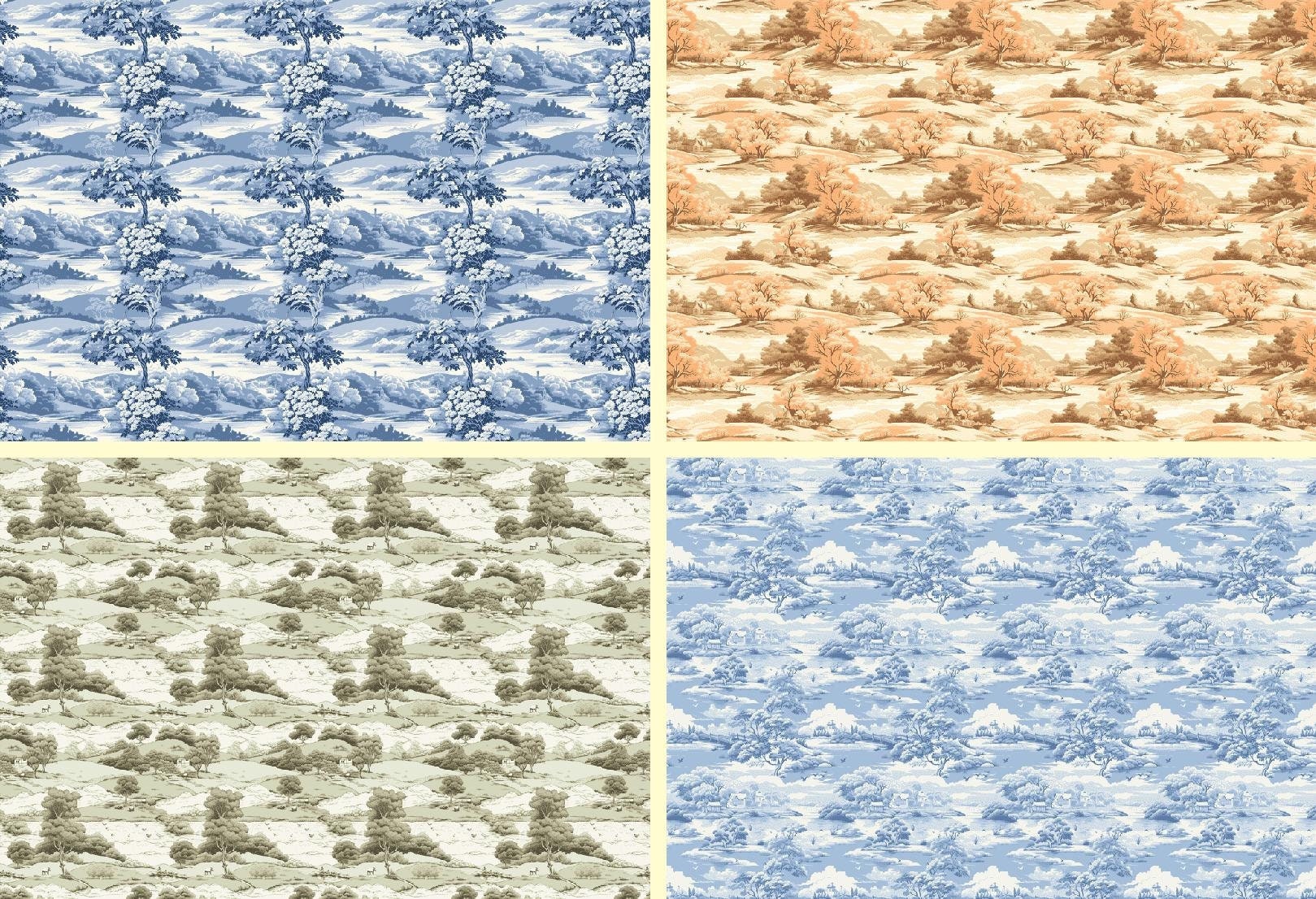 30 Pastoral Scenes Dollhouse Wallpaper, Printable Wallpaper Download ...