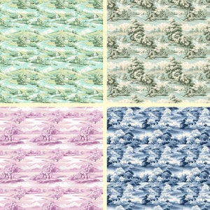 30 Pastoral Scenes Dollhouse Wallpaper, Printable Wallpaper Download ...