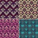 Damask Dollhouse Wallpaper: 24 Miniature Designs (printable PDF) - Etsy