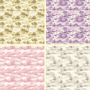 30 Pastoral Scenes Dollhouse Wallpaper, Printable Wallpaper Download ...