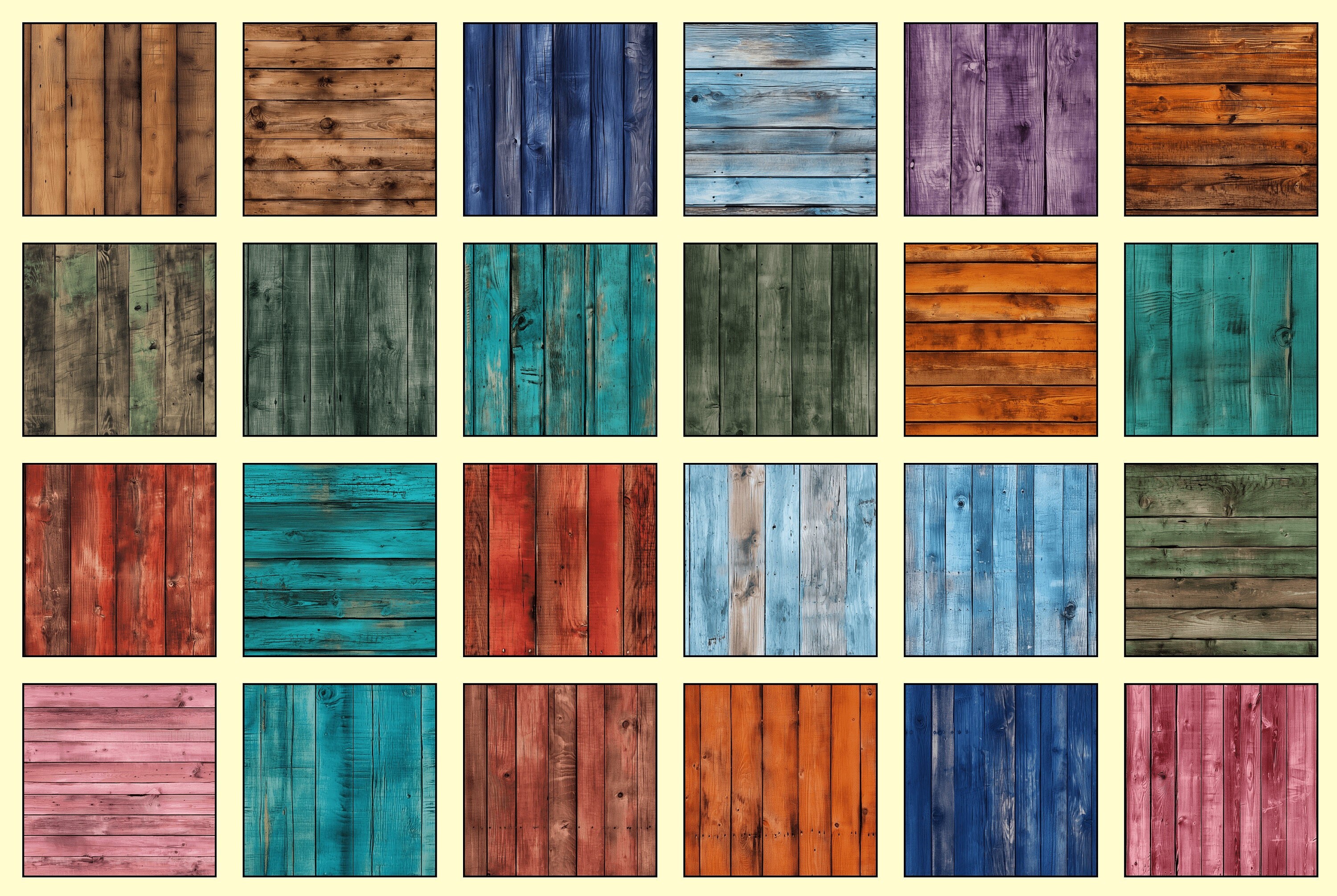 24 Wood Textures (rustic) Dollhouse Wallpaper, Printable Download ...