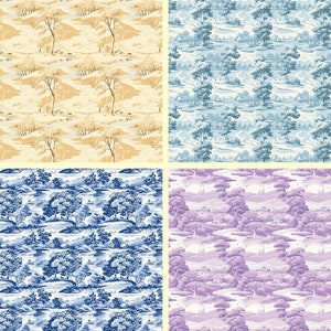 30 Pastoral Scenes Dollhouse Wallpaper, Printable Wallpaper Download ...