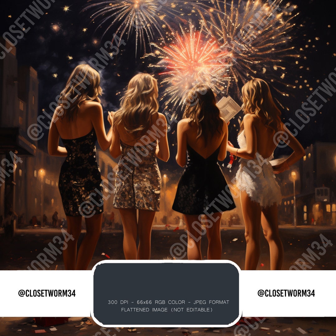 Christmas Friends Art Wallpaper Gift - Etsy