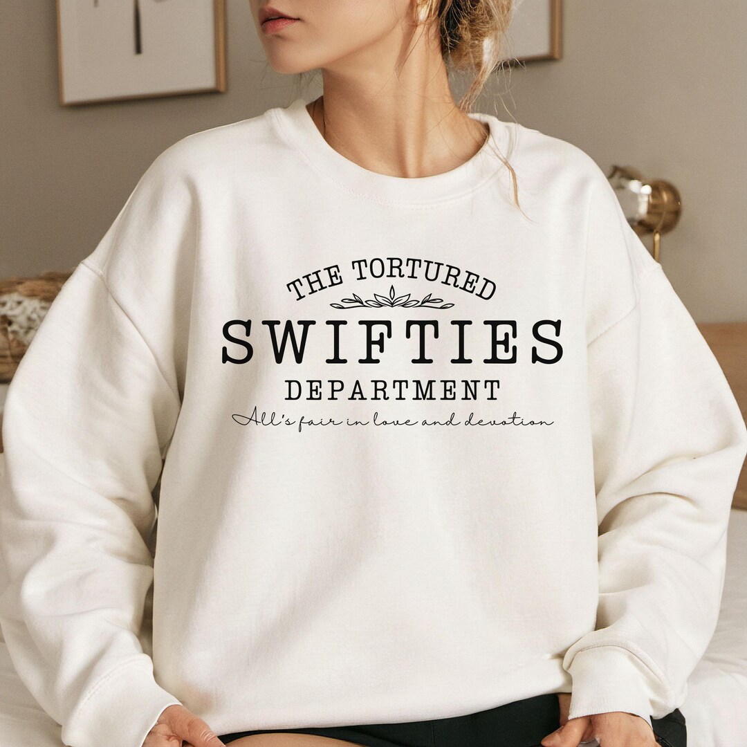 The Tortured Swifties Department Sweatshirt, TTPD Swiftie Sweatshirt ...