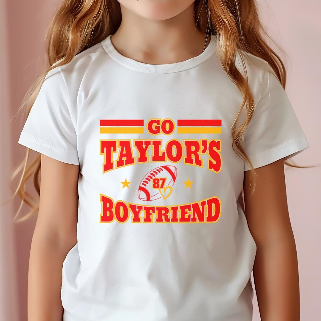 KIDS Go Taylor's Boyfriend T-shirt, Swiftie Merch, Taylor Merch, Chiefs ...