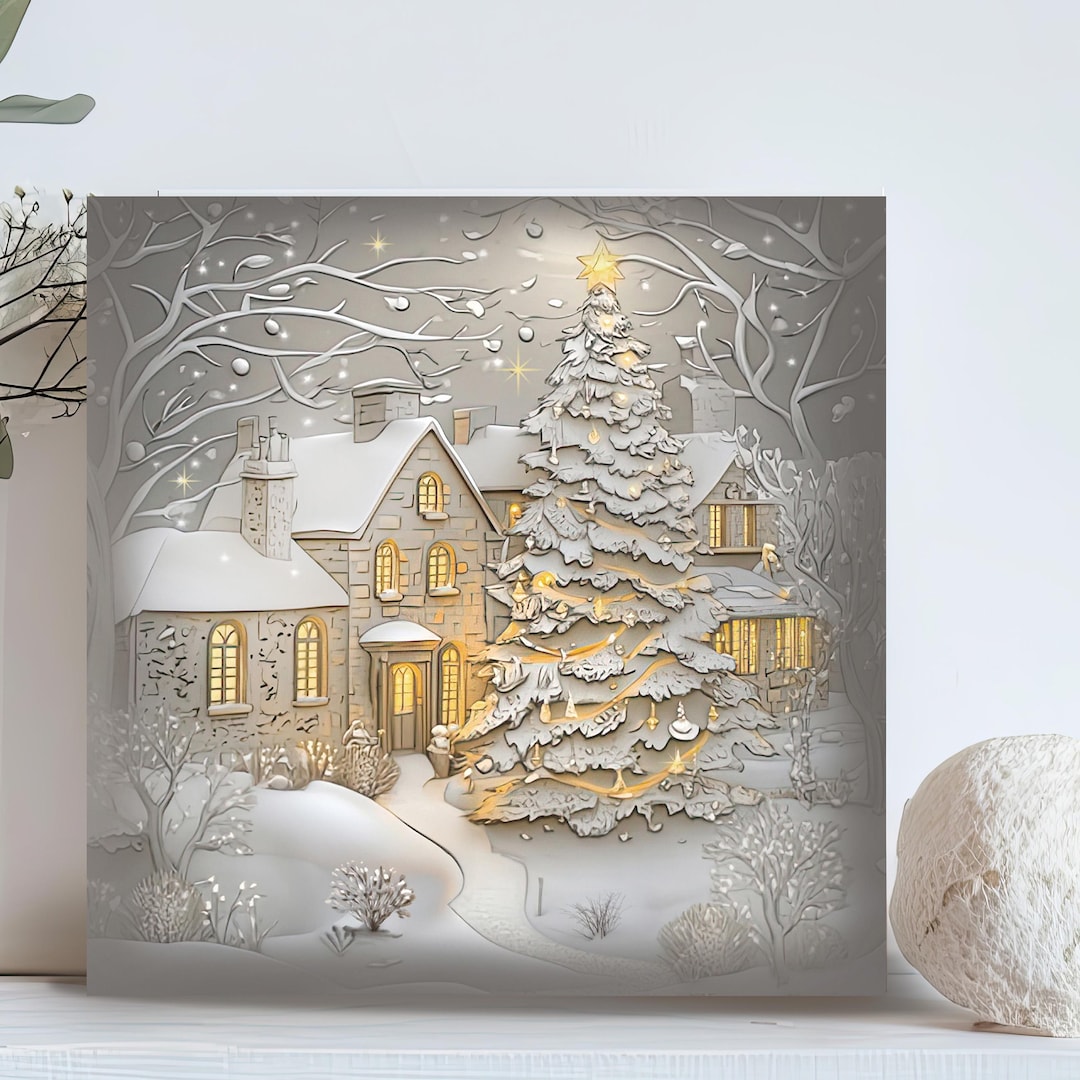 Perfect Personalised Christmas 2025 Gift, Luxury Illustrated Greeting ...