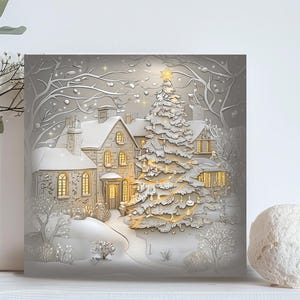Perfect Personalised Christmas 2025 Gift, Luxury Illustrated Greeting ...