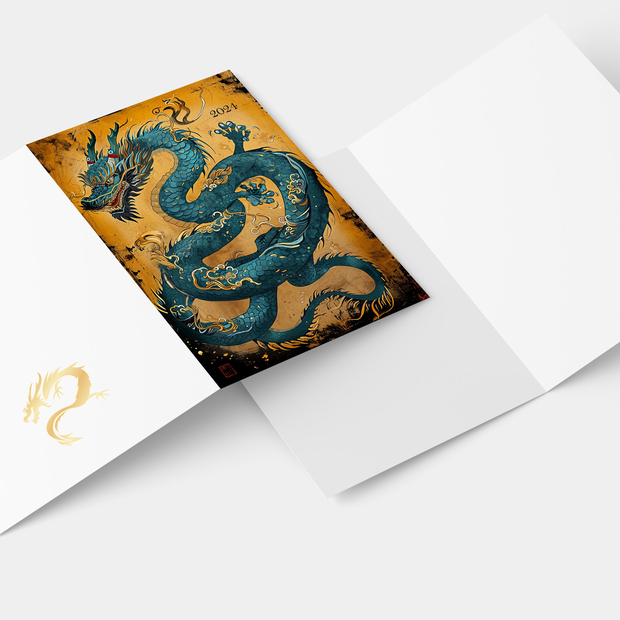 Happy Chinese New Year 2024 - Year of the Dragon Card, Lunar New Year ...