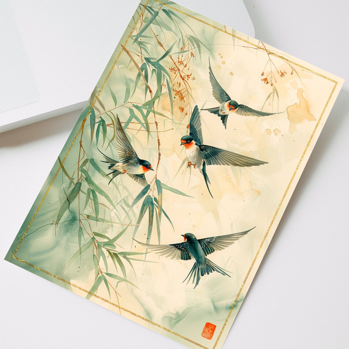 Delicate Happy Birthday Card Personalised Gift for Any Occasion ...