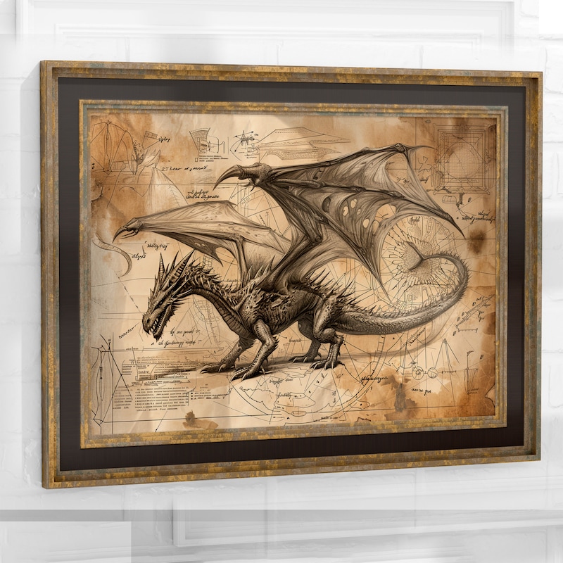 Dragon Print - Etsy