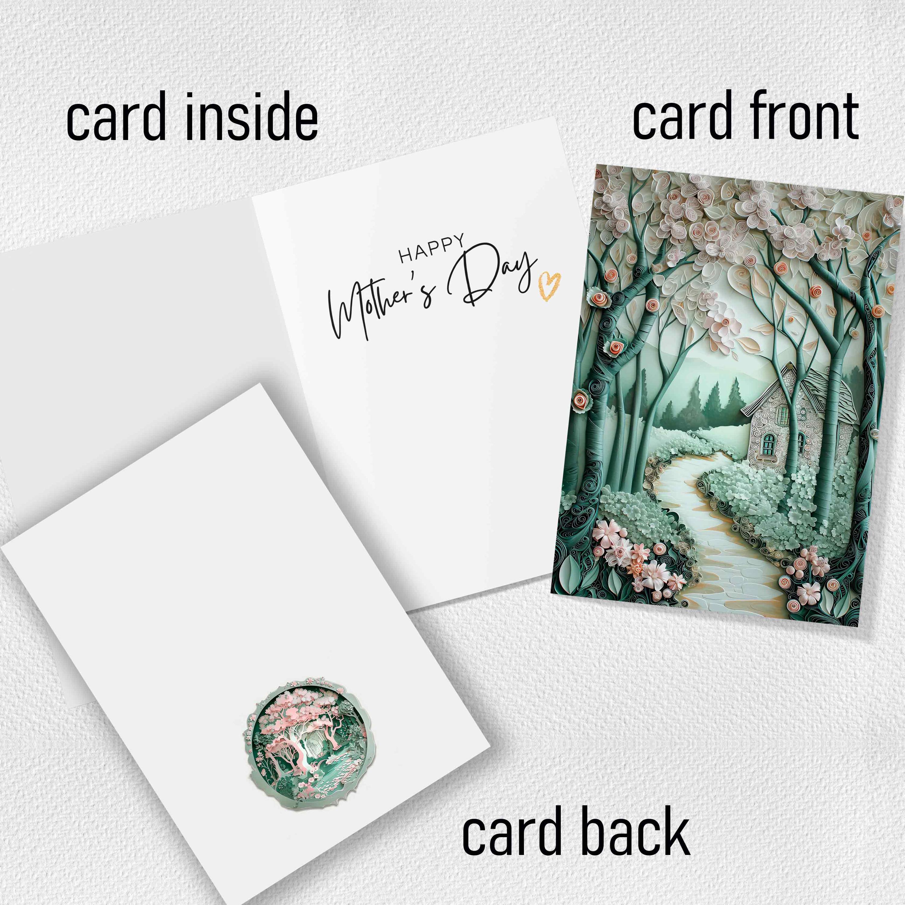 Personalized Nature-inspired Greeting Card Woodland Scene All-occasion ...