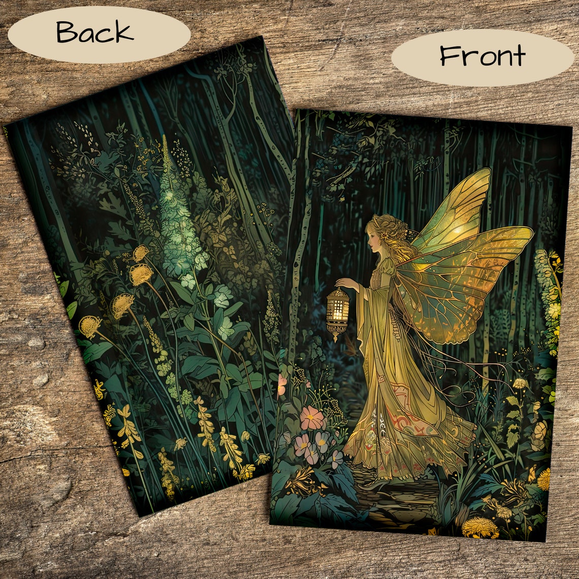 Unique Gift for Fairies Lovers, Fully Illustrated Birthday Greeting ...