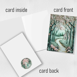 Personalized Nature-inspired Greeting Card Woodland Scene All-occasion ...