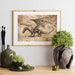 Dragon Pencil Drawing Poster Fantasy Art Print, Large Dragon Vintage ...