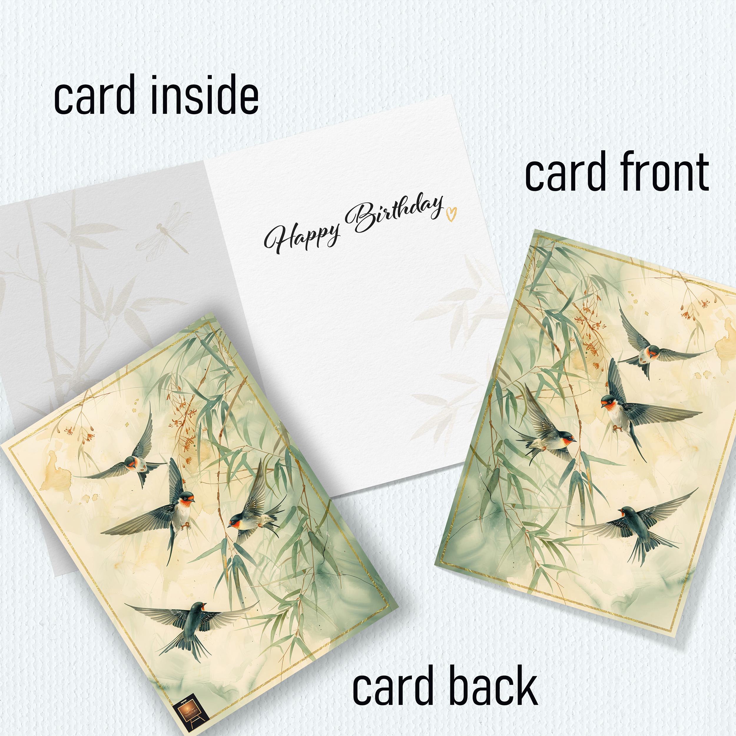 Delicate Happy Birthday Card Personalised Gift for Any Occasion ...
