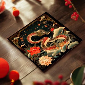 Chinese New Year of the Wood Snake - Gift Happy Chinese New Year 2025 ...