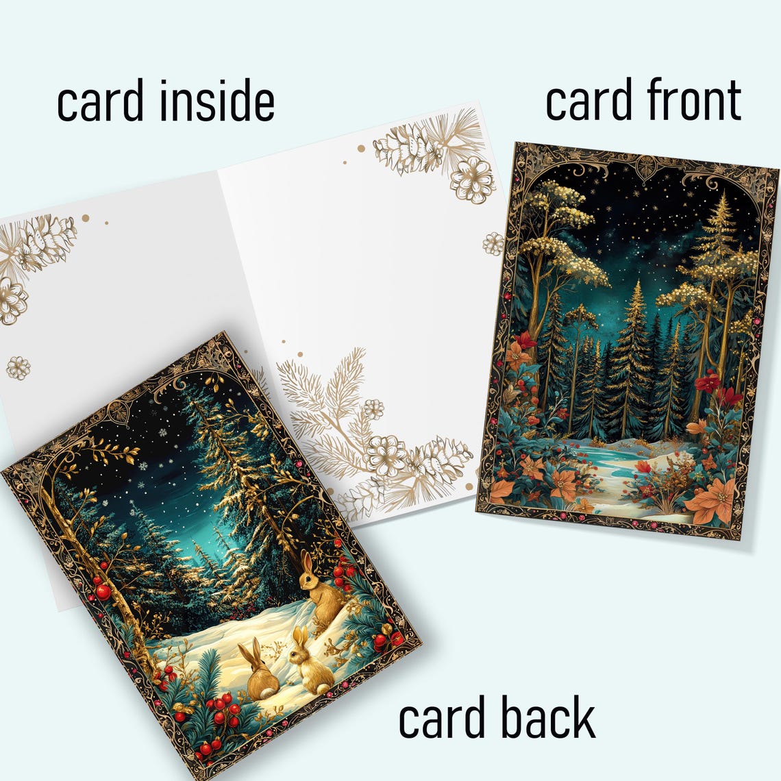 Winter Forest Winter Christmas Cards, Magical Wonderland Season's ...