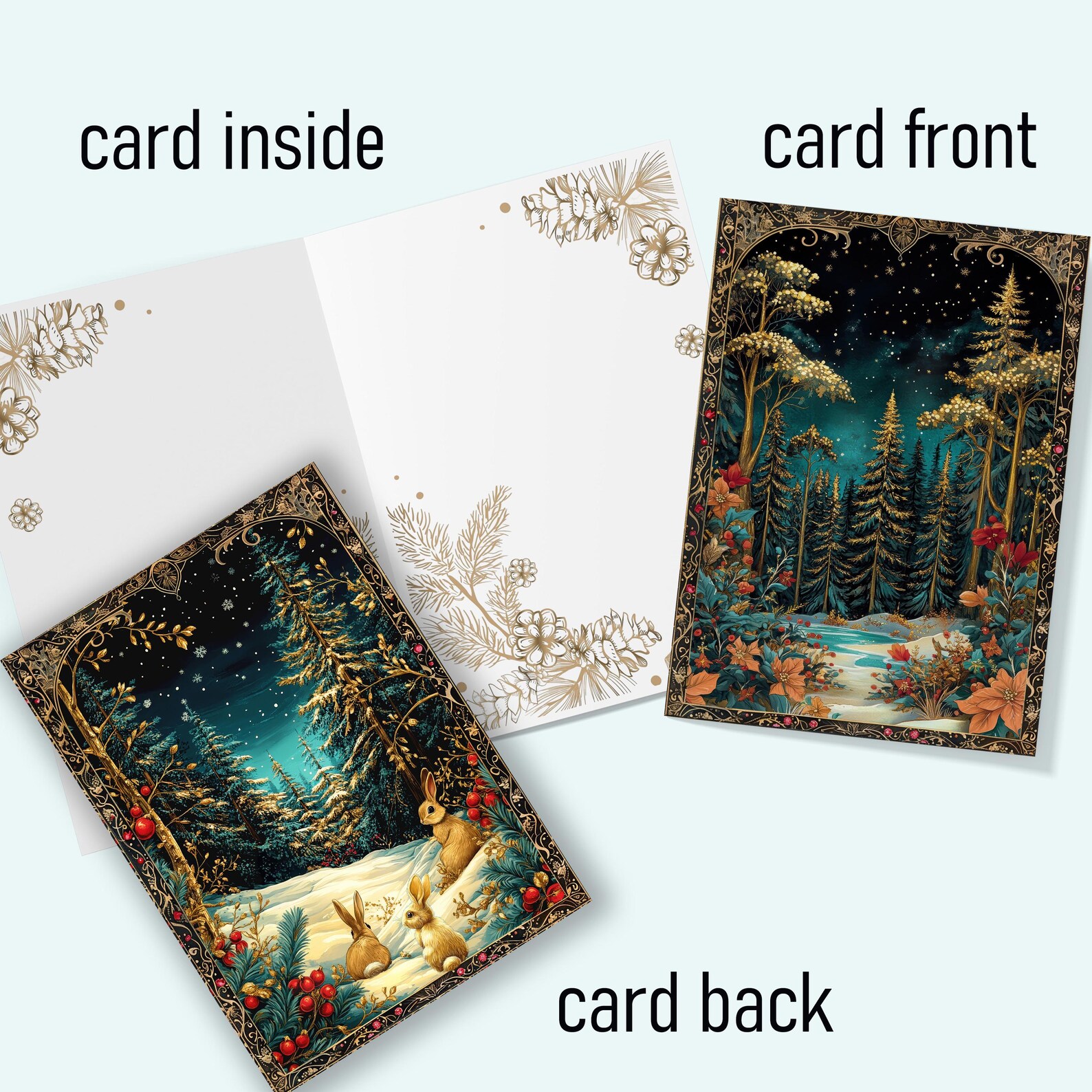 Winter Forest Winter Christmas Cards, Magical Wonderland Season's ...