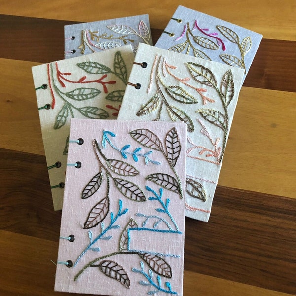 Embroidered Notebook - Etsy