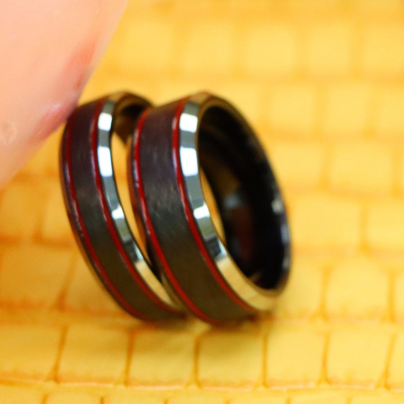 Firefighter Wedding Ring - Etsy