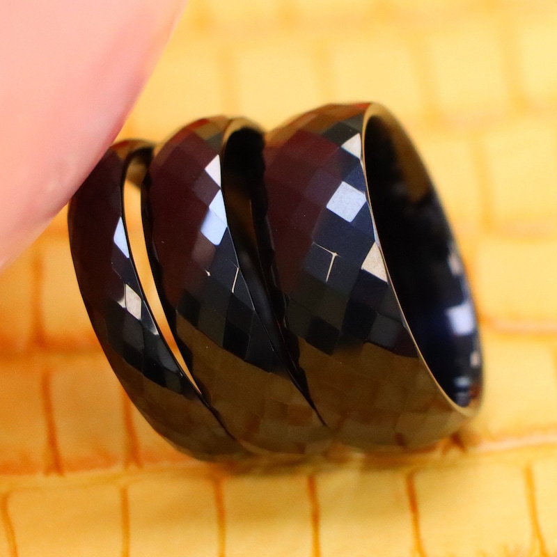Obsidian Rings - Etsy