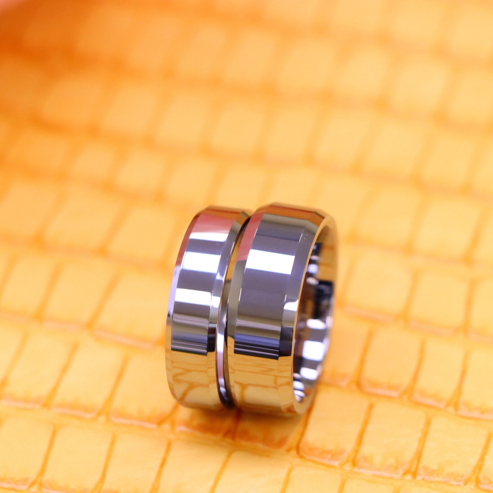Men's Tungsten Band, Tungsten Wedding Ring, Men's Ring, Silver Men's ...