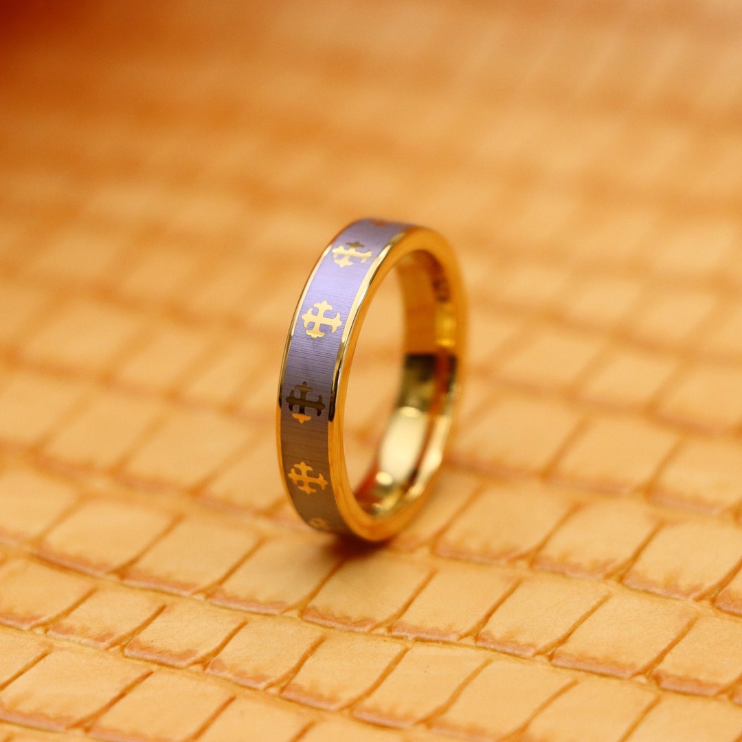 Laser Engraved Ring for Her, Men's Women's His Hers Unisex Ring, 5mm ...