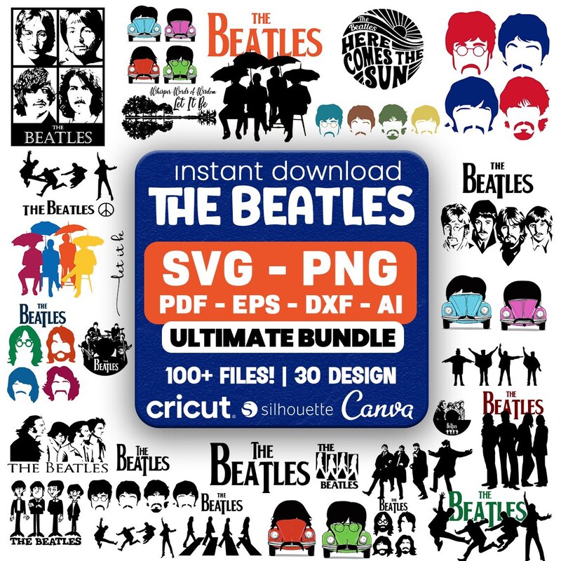 The Beatles Svg - Etsy