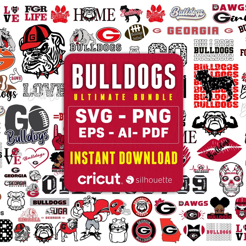 Georgia Bulldogs Svg - Etsy