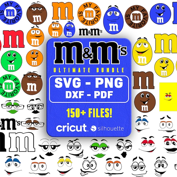 M&m Faces Svg - Etsy