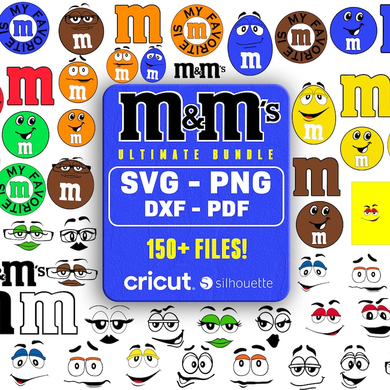 M&m Face Svg - Etsy