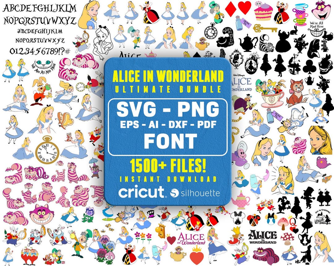 Paquete SVG de Alicia en el país de las maravillas, Princesa SVG ...