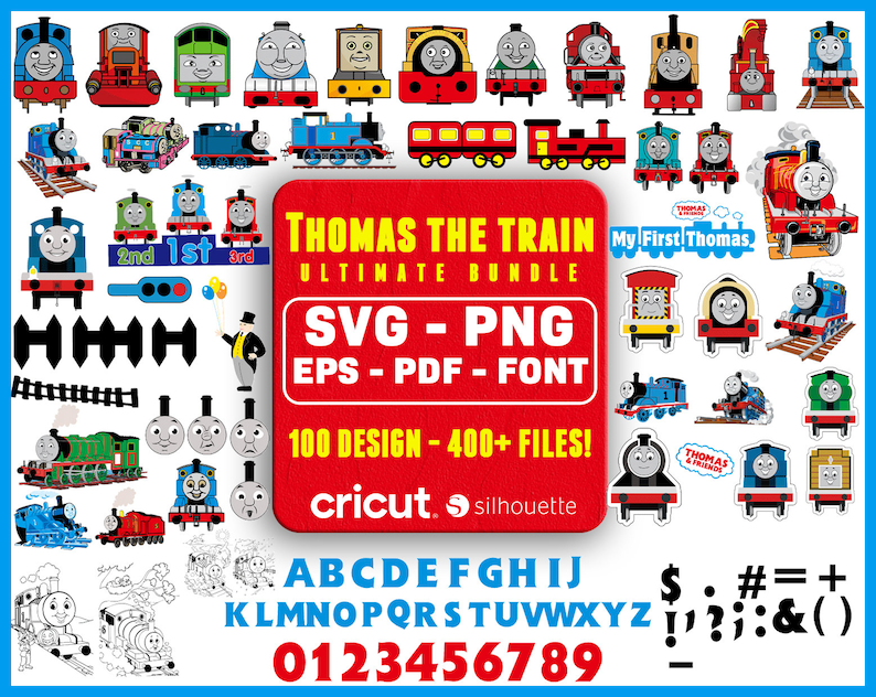 Paquete Thomas the Train SVG, PNG de alta calidad, Thomas y sus amigos ...
