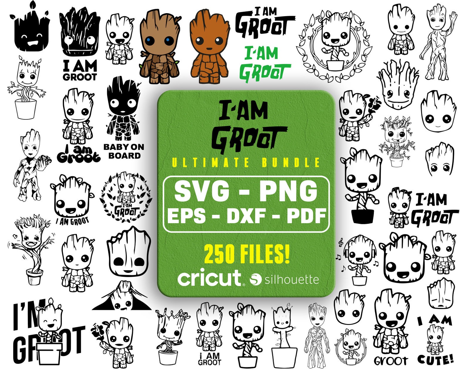 Groot Svg, Baby Groot Svg for Cricut, Groot Png, Groot Clipart, I Am ...