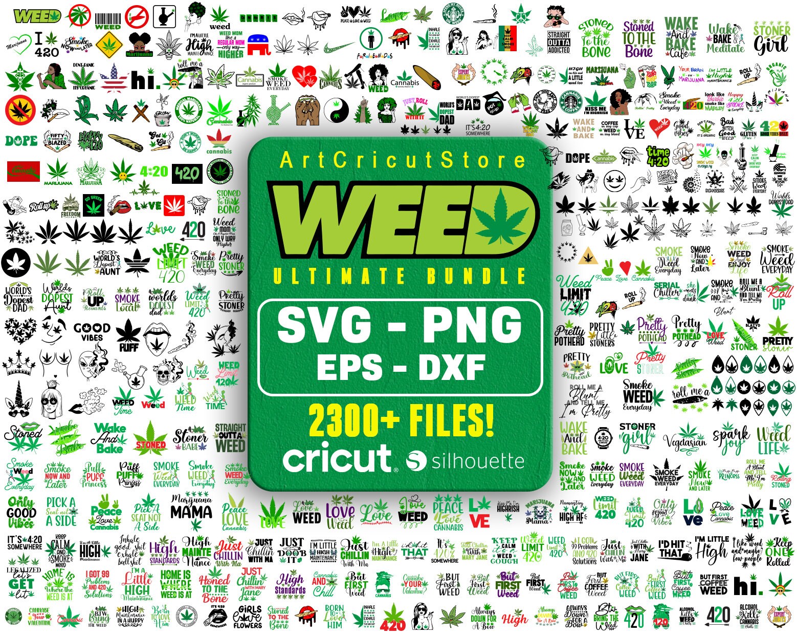 Weed Svg Bundle, Cannabis Svg, Stoner Svg, Trippy SVG, Pot Leaf Svg ...