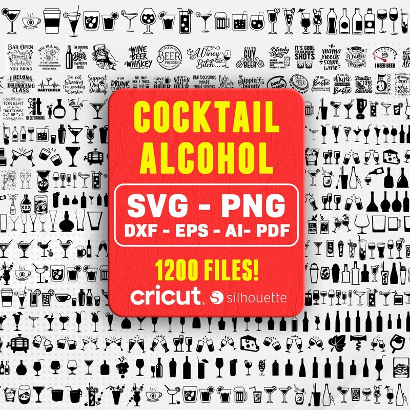 Alcohol Svg - Etsy