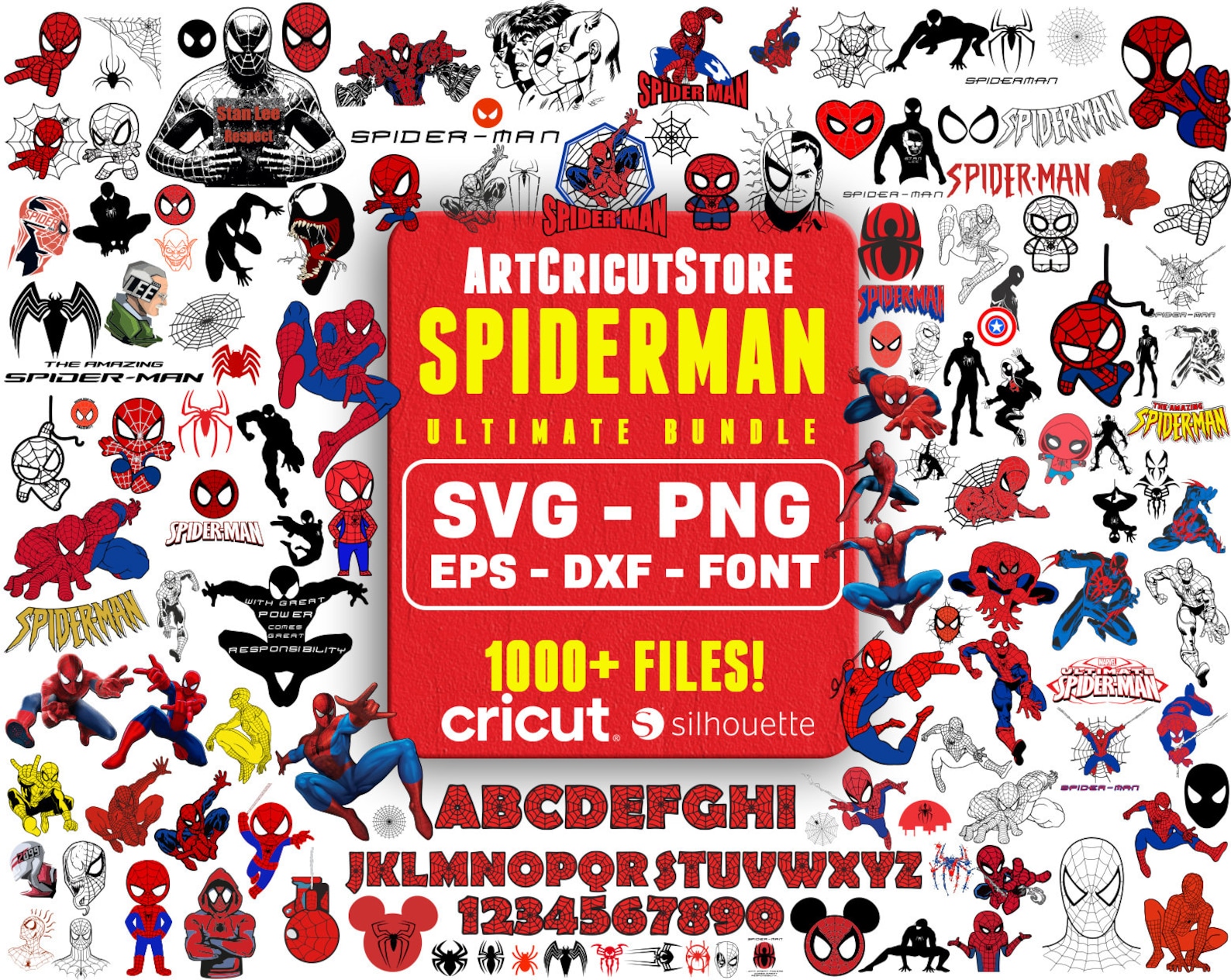 Spiderman Svg Bundle, High Quality Spiderman Png, Spiderman Clipart ...