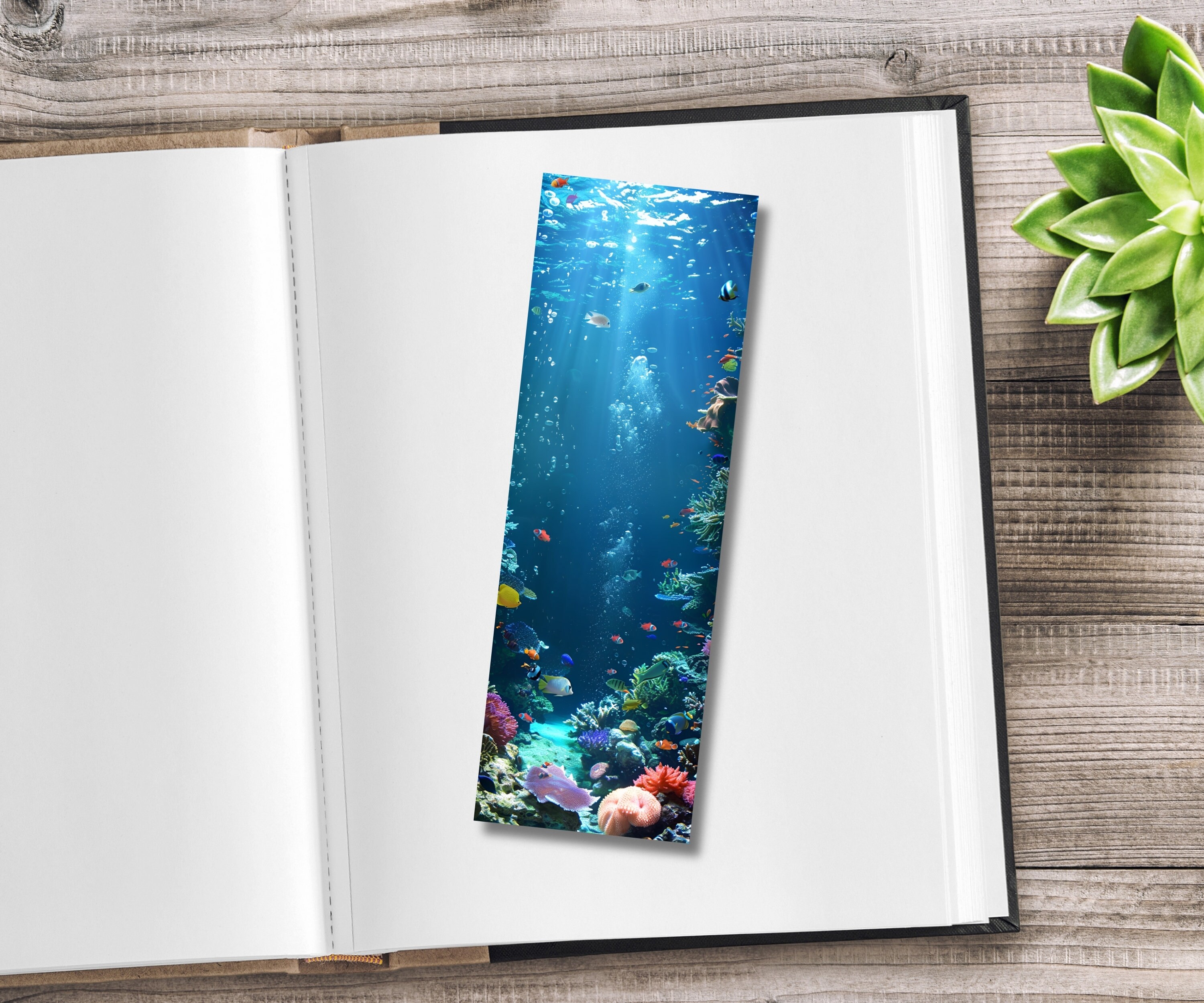 Oceanscape Printable Bookmarks Set of 8 Digital Download 11x8.5 PDF and ...
