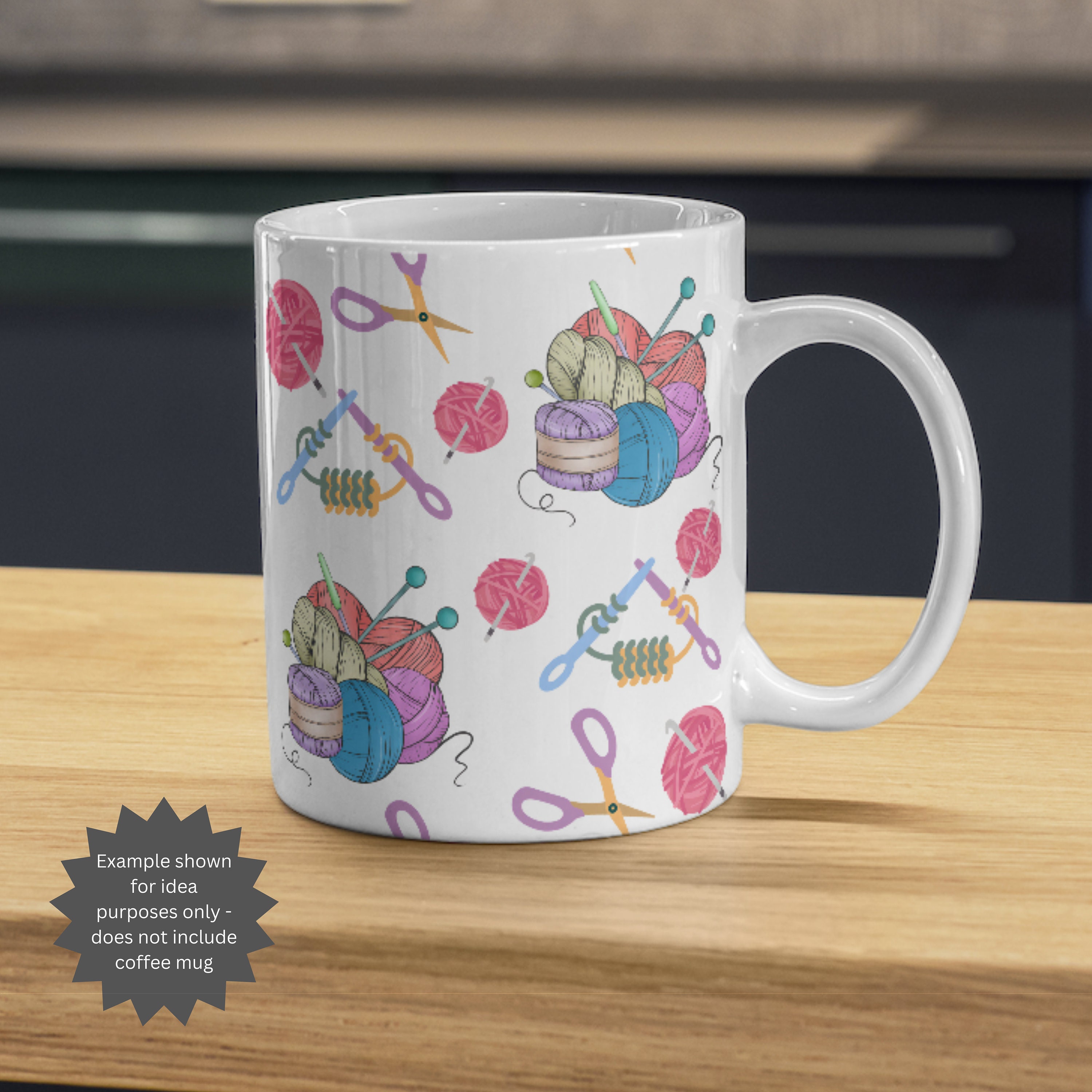 Crochet & Knit Printable Background Scrapbook Papers 12x12 Seamless ...