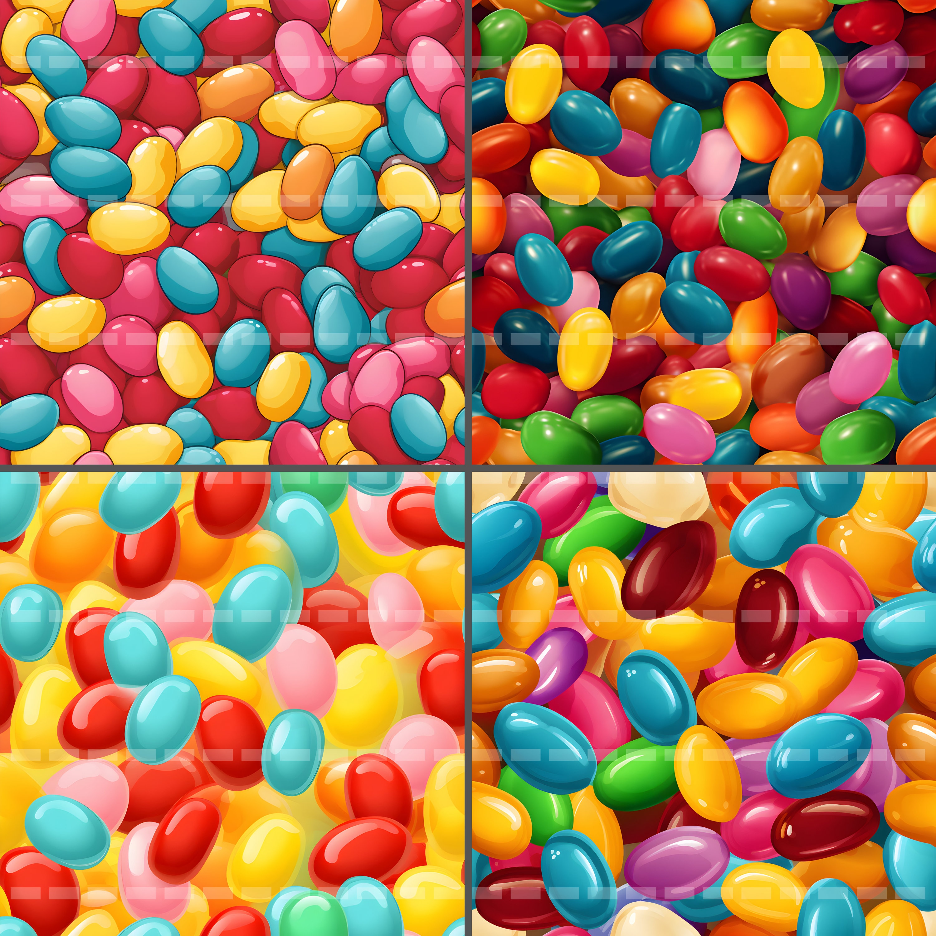 Jelly Beans Printable Background Scrapbook Papers 12x12 Seamless ...