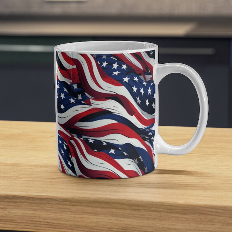 American Flags Digital Paper Printable Background Scrapbook Papers ...