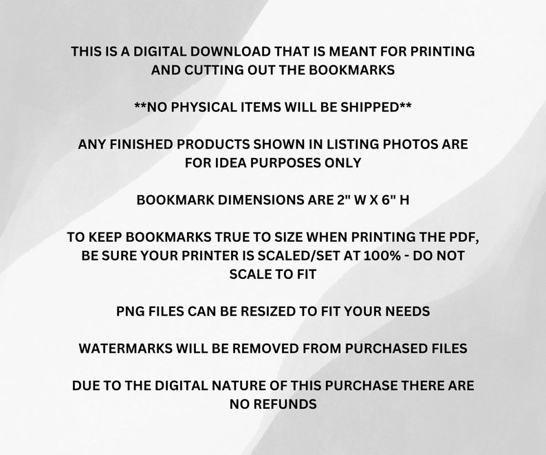 Printable Bookmarks Set of 8 Digital Download 11x8.5 PDF and Separate ...