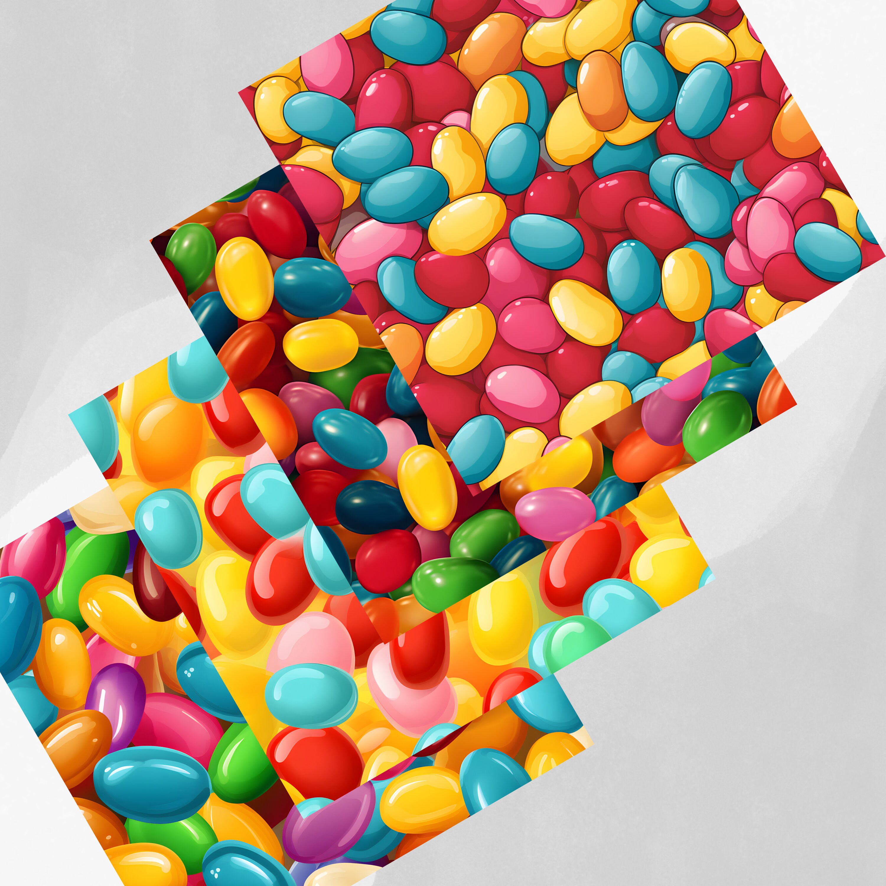 Jelly Beans Printable Background Scrapbook Papers 12x12 Seamless ...