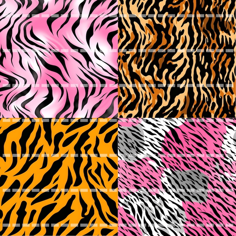 Animal Prints Digital Paper, Printable Background Scrapbook Papers ...
