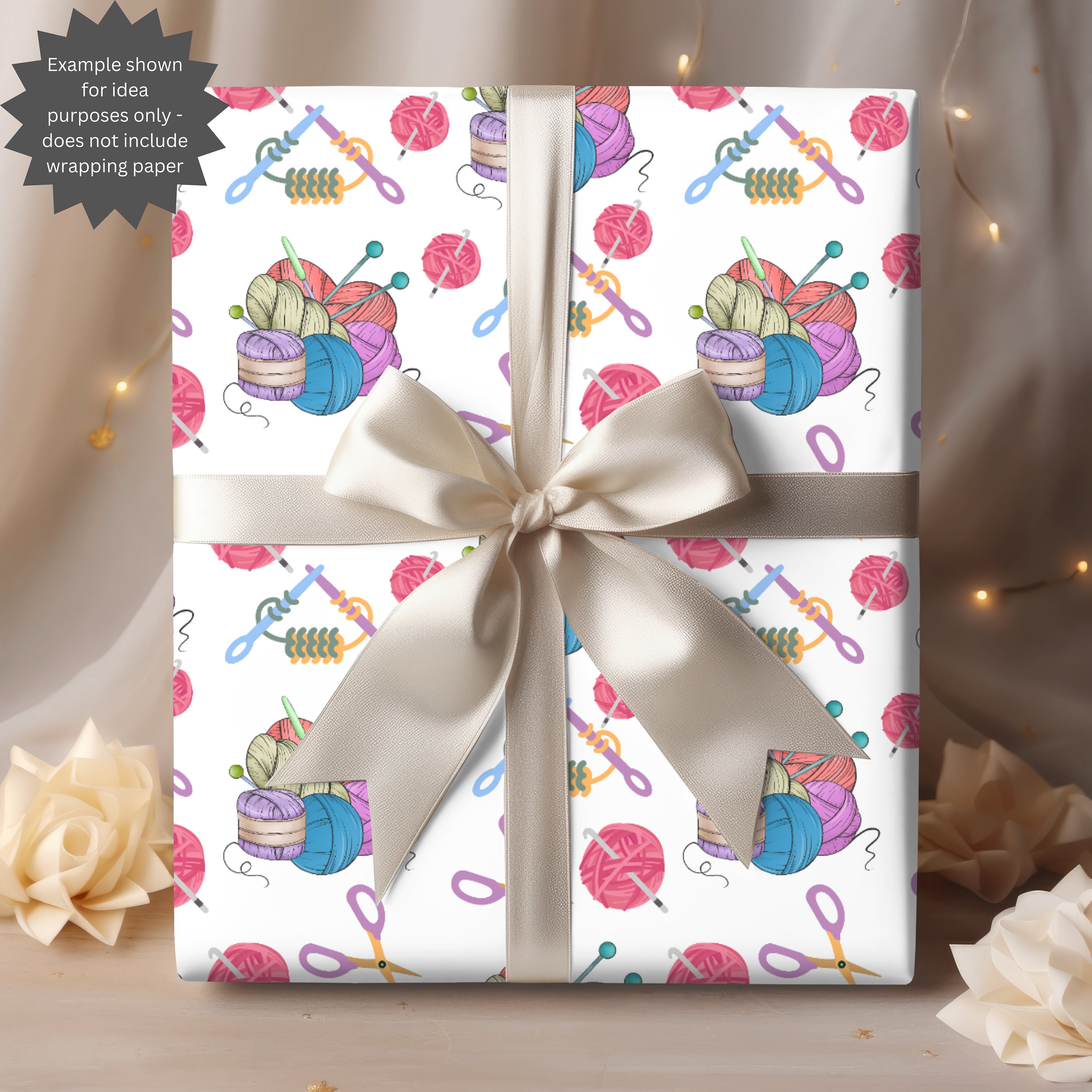 Crochet & Knit Printable Background Scrapbook Papers 12x12 Seamless ...