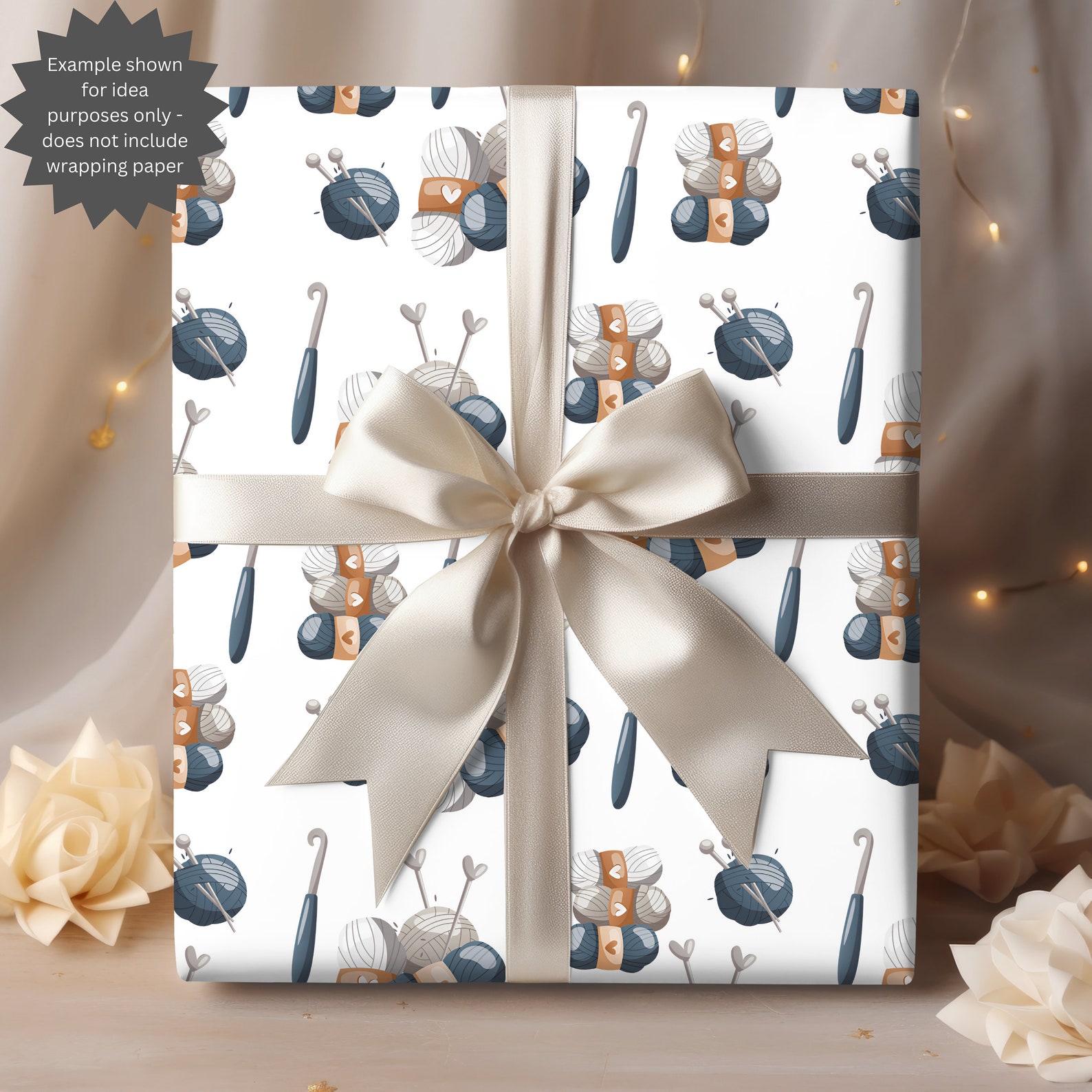 Love to Crochet Printable Background Scrapbook Papers 12x12 Seamless ...