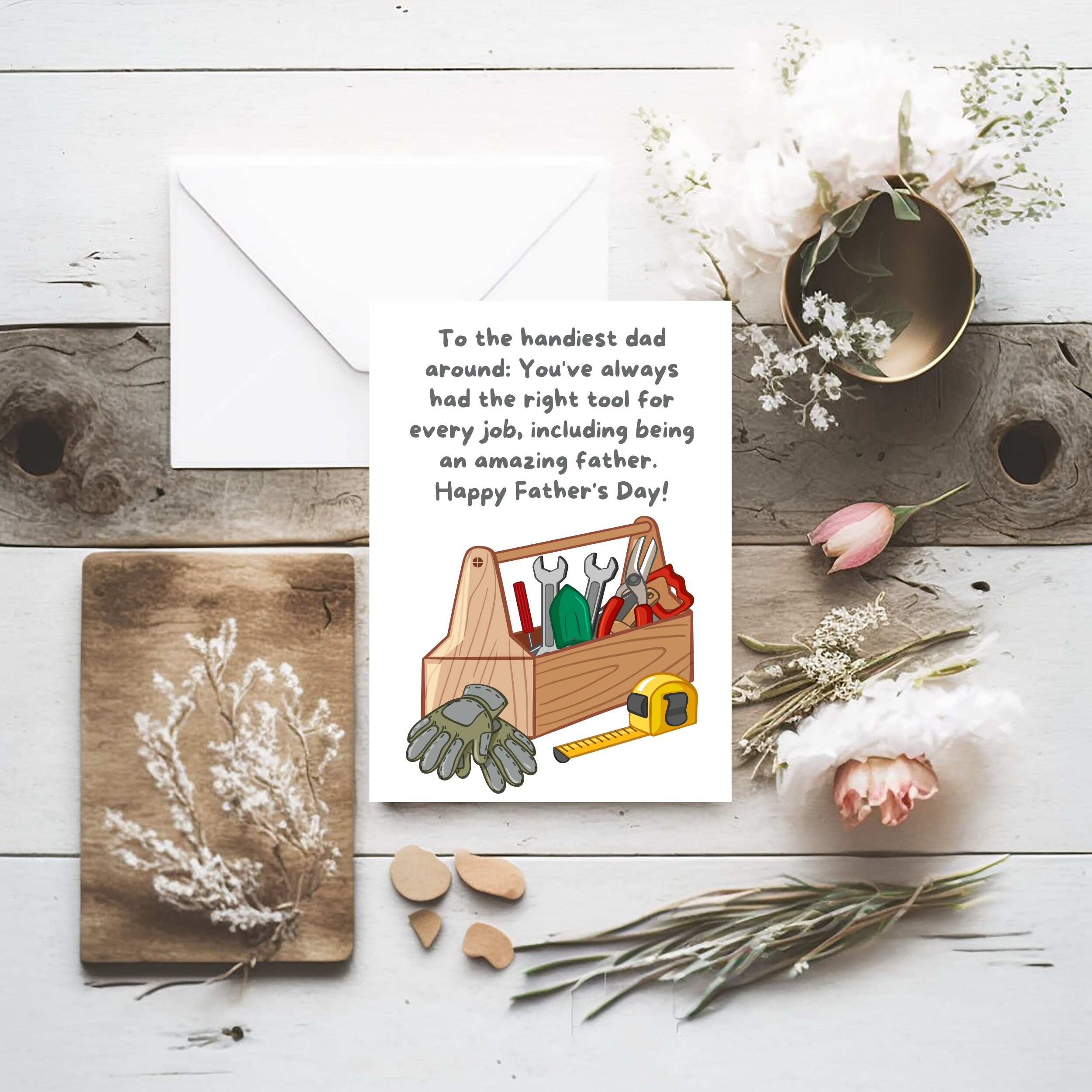 Handyman Father's Day Printable Greeting Card With DIY Printable ...