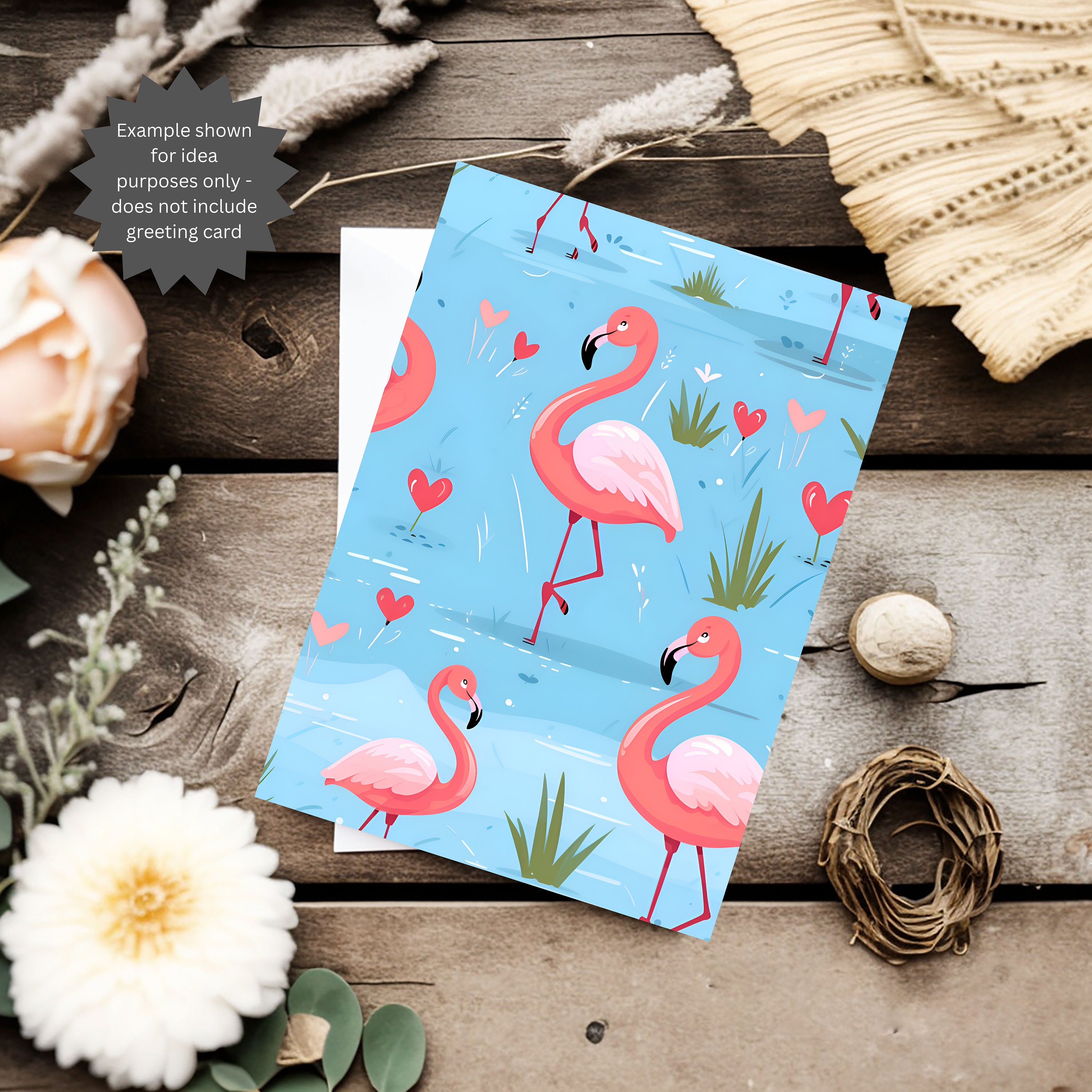 Pink Flamingo Printable Background Scrapbook Papers, 12x12 Seamless ...